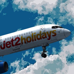 Jet2 Boeing 757 Poster Aviation Art for Pilots & Enthusiasts Airline ...