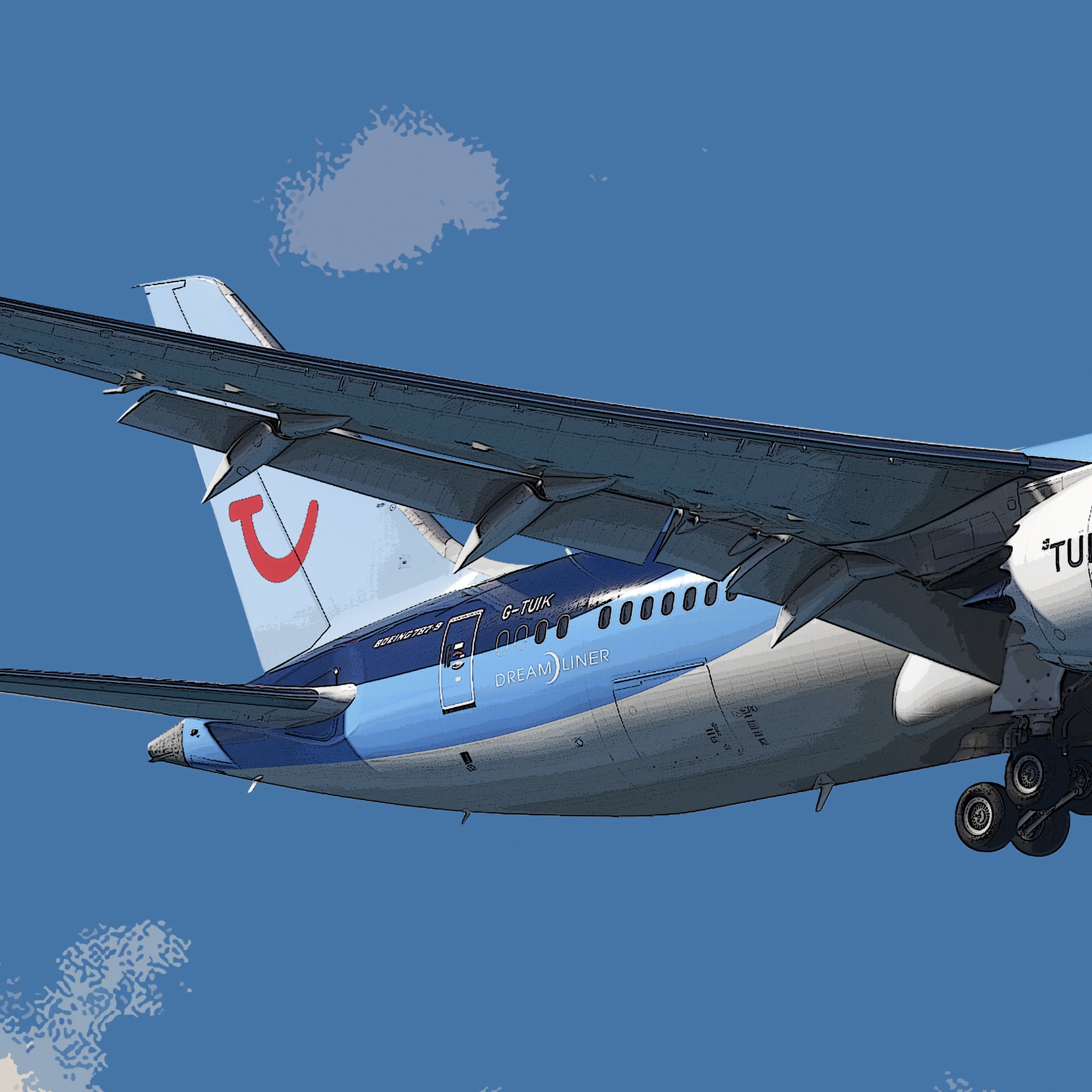 TUI Boeing 787 Poster Fine Aviation Artwork Airplane Posters Gift for ...