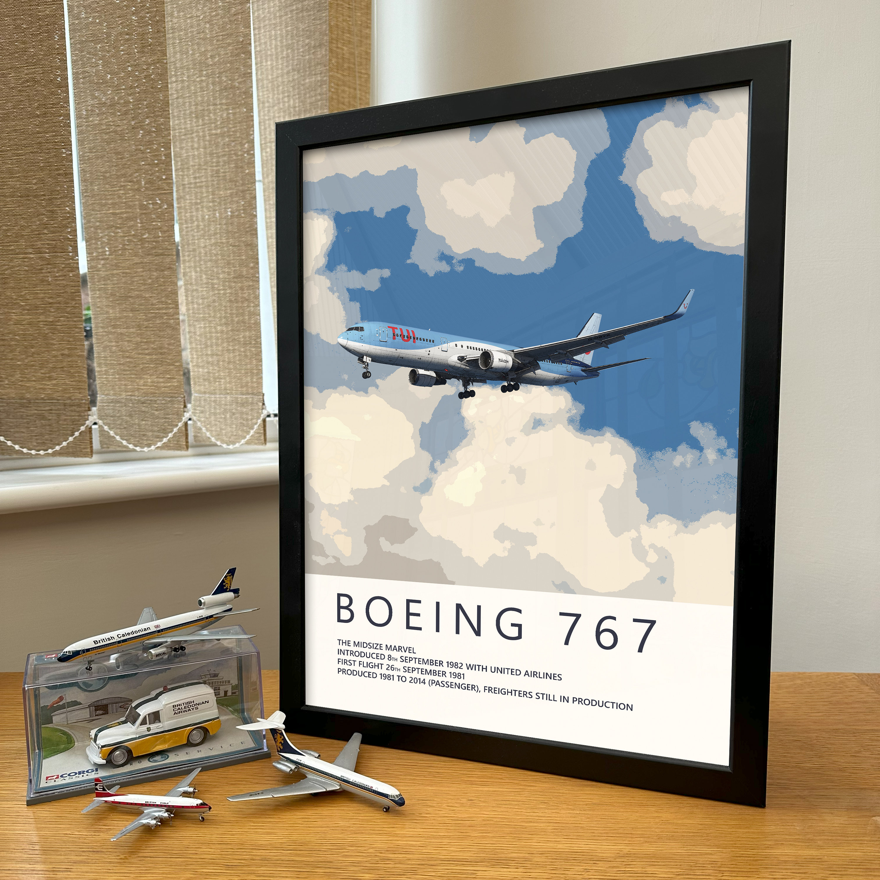 TUI Boeing 767 Poster Fine Aviation Artwork Airplane Posters Gift for ...