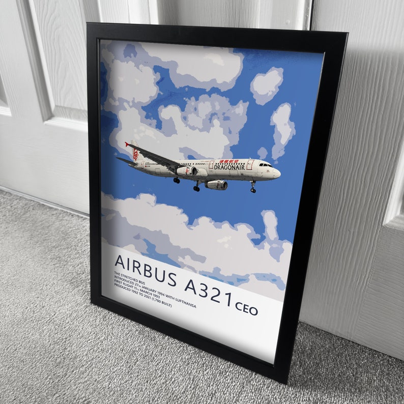 Dragonair Airbus A321 Poster - Plane Art for Aviation Enthusiasts ...