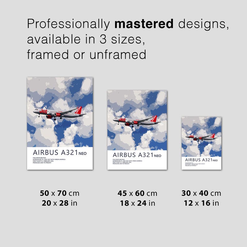 Jet2 Airbus A321 Neo Print, Aviation Art, Airliner Art Prints, Pilot ...