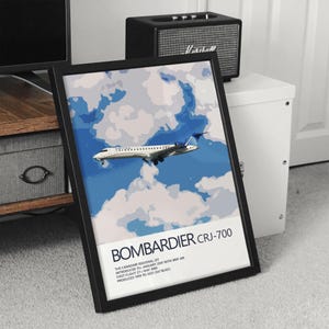 United Express (skywest) Bombardier CRJ-700 Poster | Detailed Aviation ...