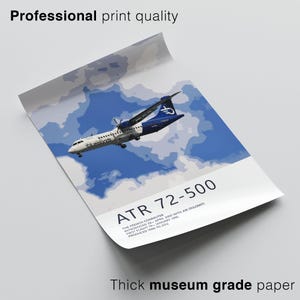 Blue Islands ATR 72 Poster | Detailed Aviation Art Print | Civil ...