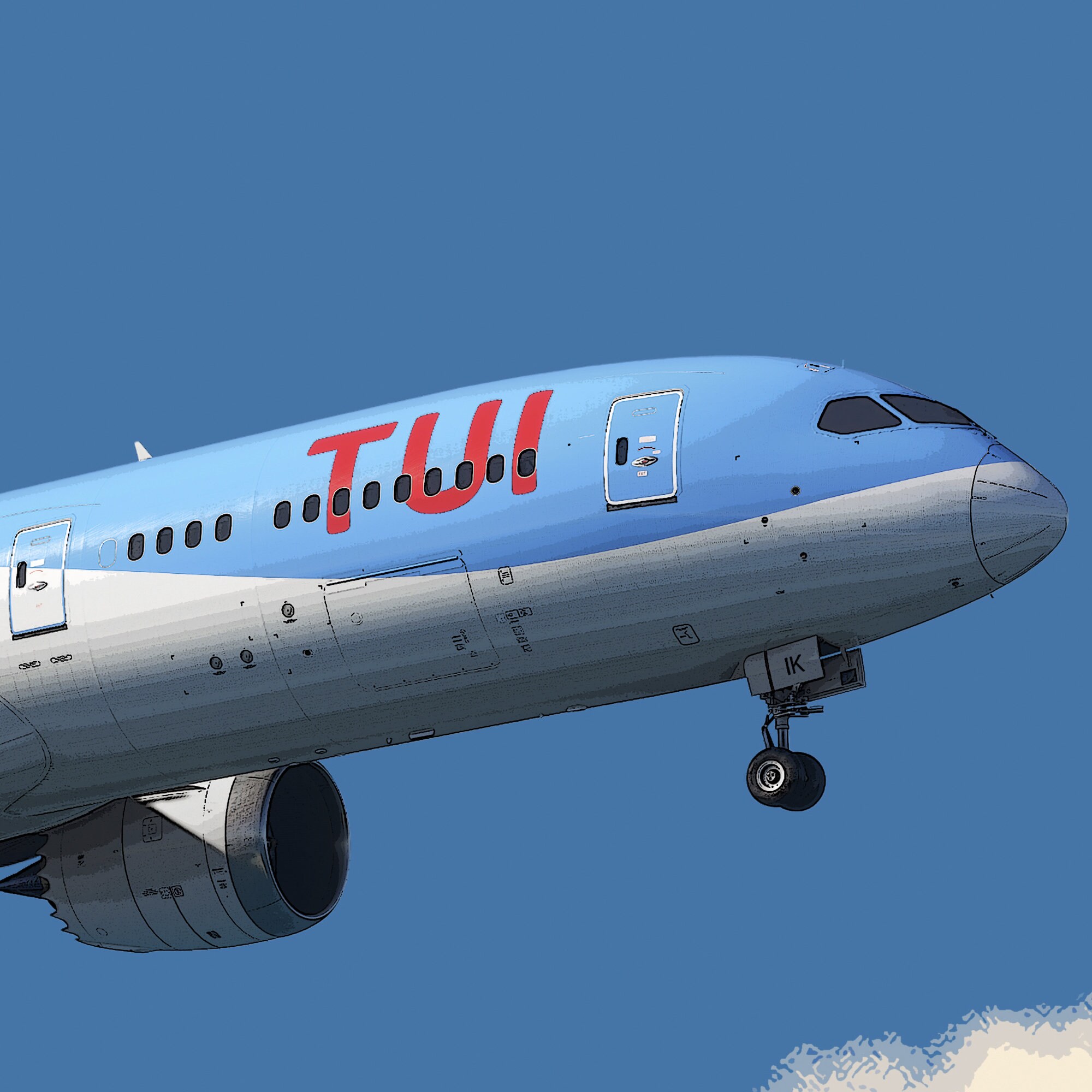 TUI Boeing 787 Poster - Fine Aviation Artwork - Airplane Posters - Gift ...