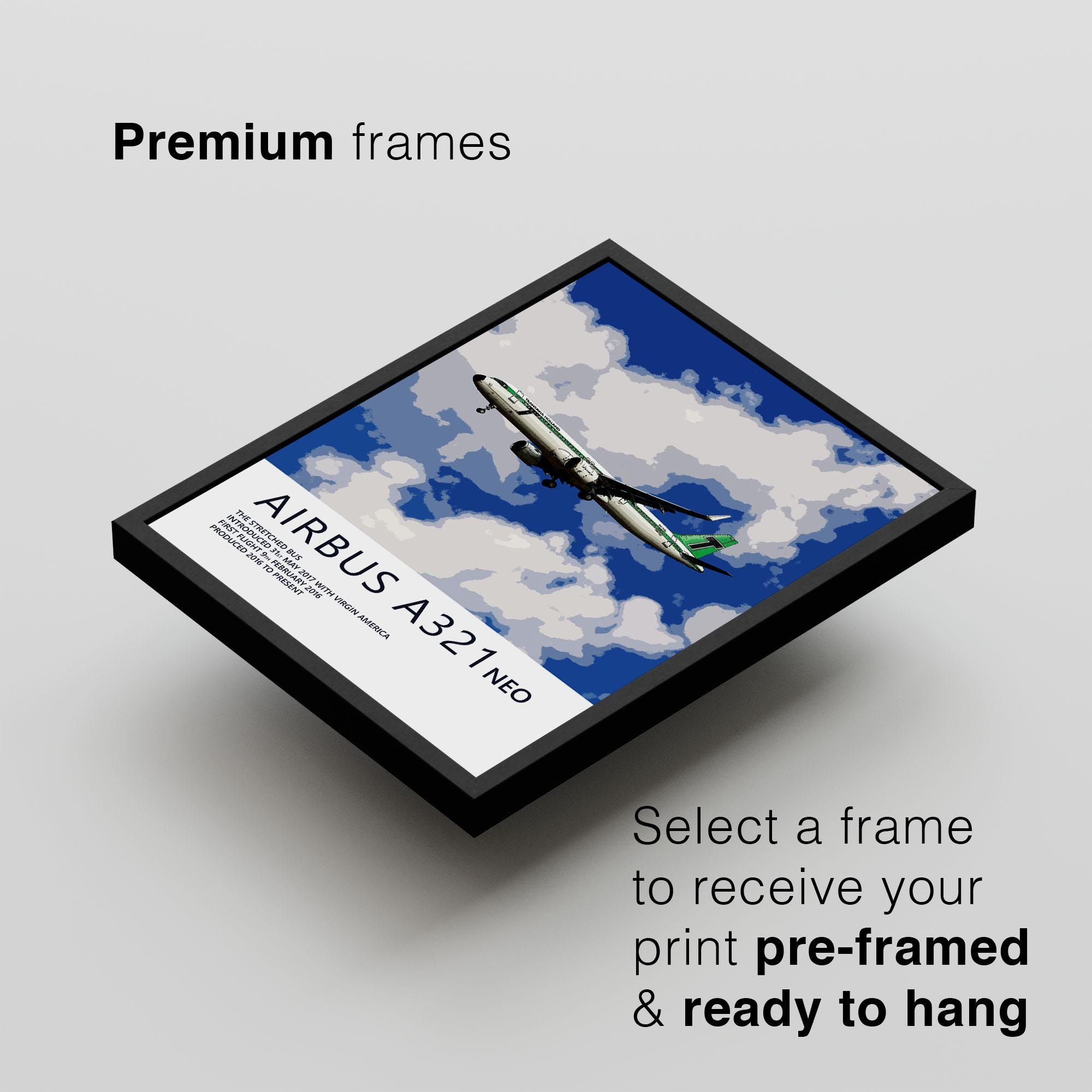 Transavia Poster - Airbus A321 Neo Retro - Civil Aviation Wall Art for ...