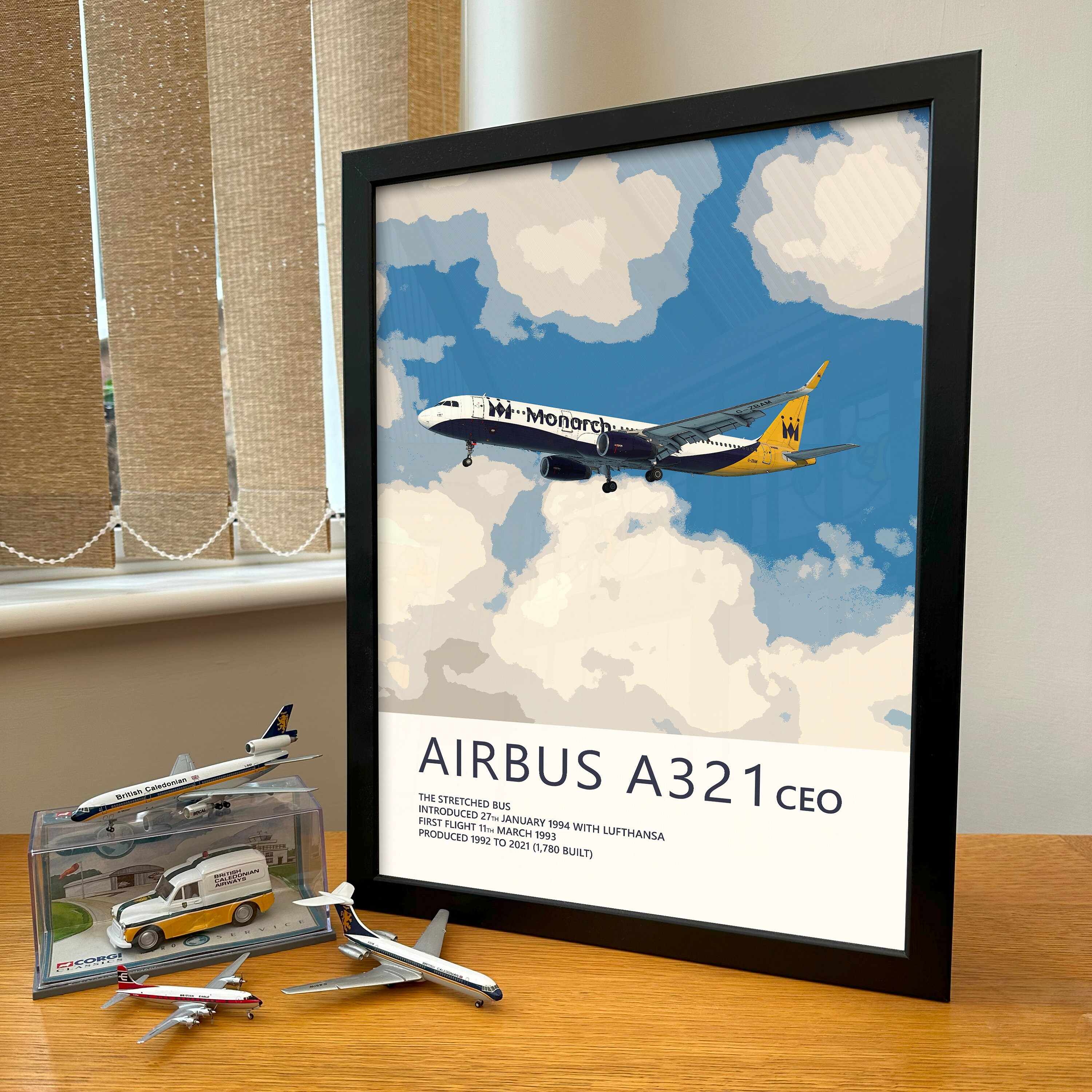 Monarch Airbus A321 Poster - Plane Art for Aviation Enthusiasts & Pilot ...