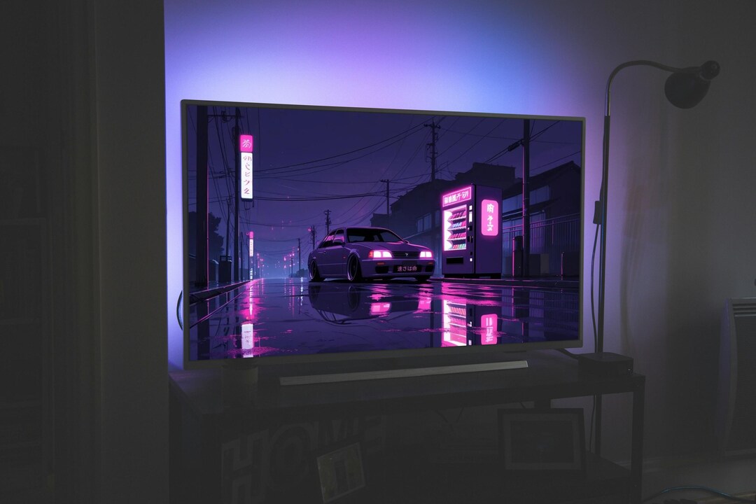 JDM Street Scene Bundle – Neon Night Car Art – Frame TV or Printable - Etsy