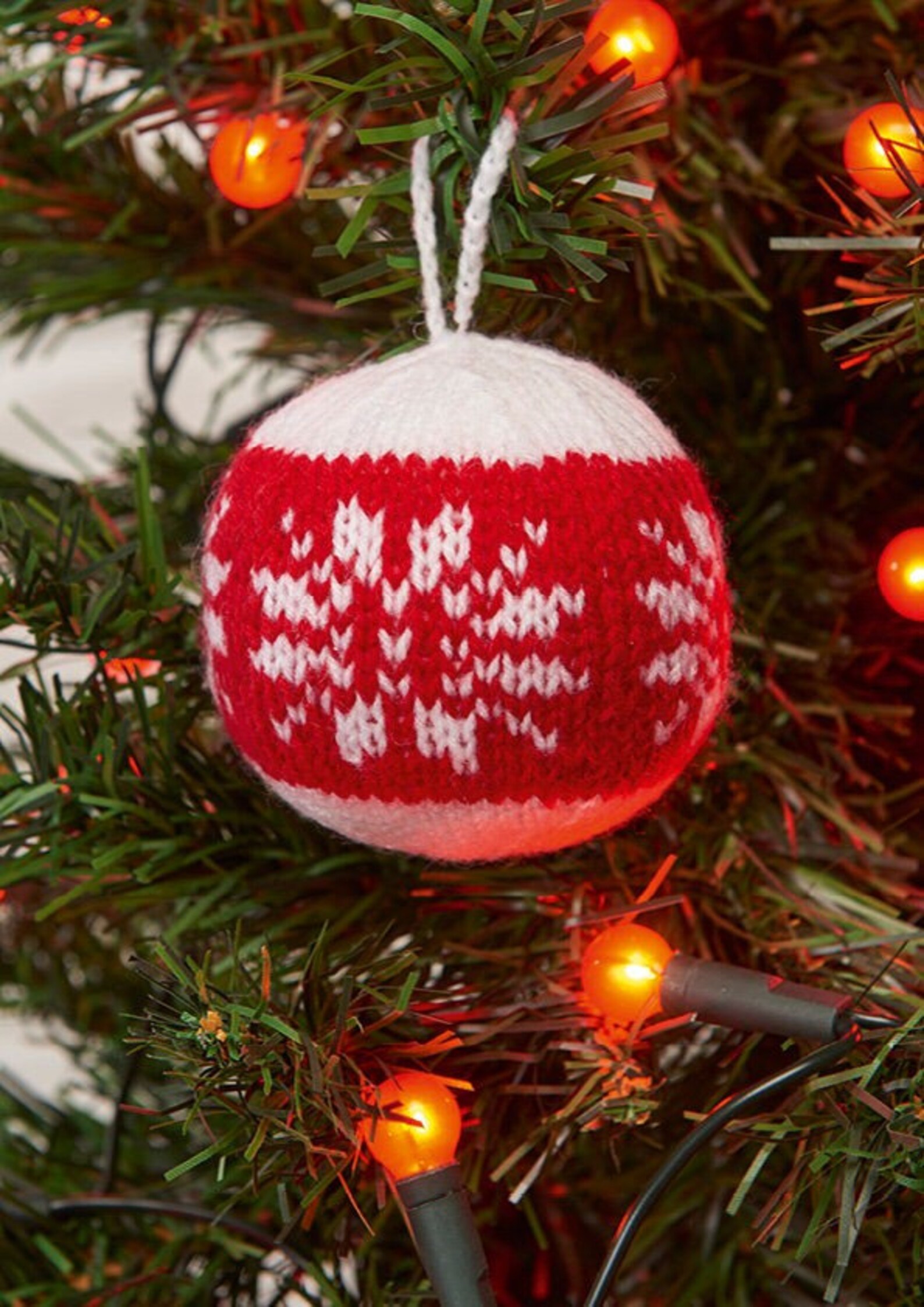 KNITTED Bauble Pattern PDF Download ONLY, Easy Christmas Knitting, Fair ...