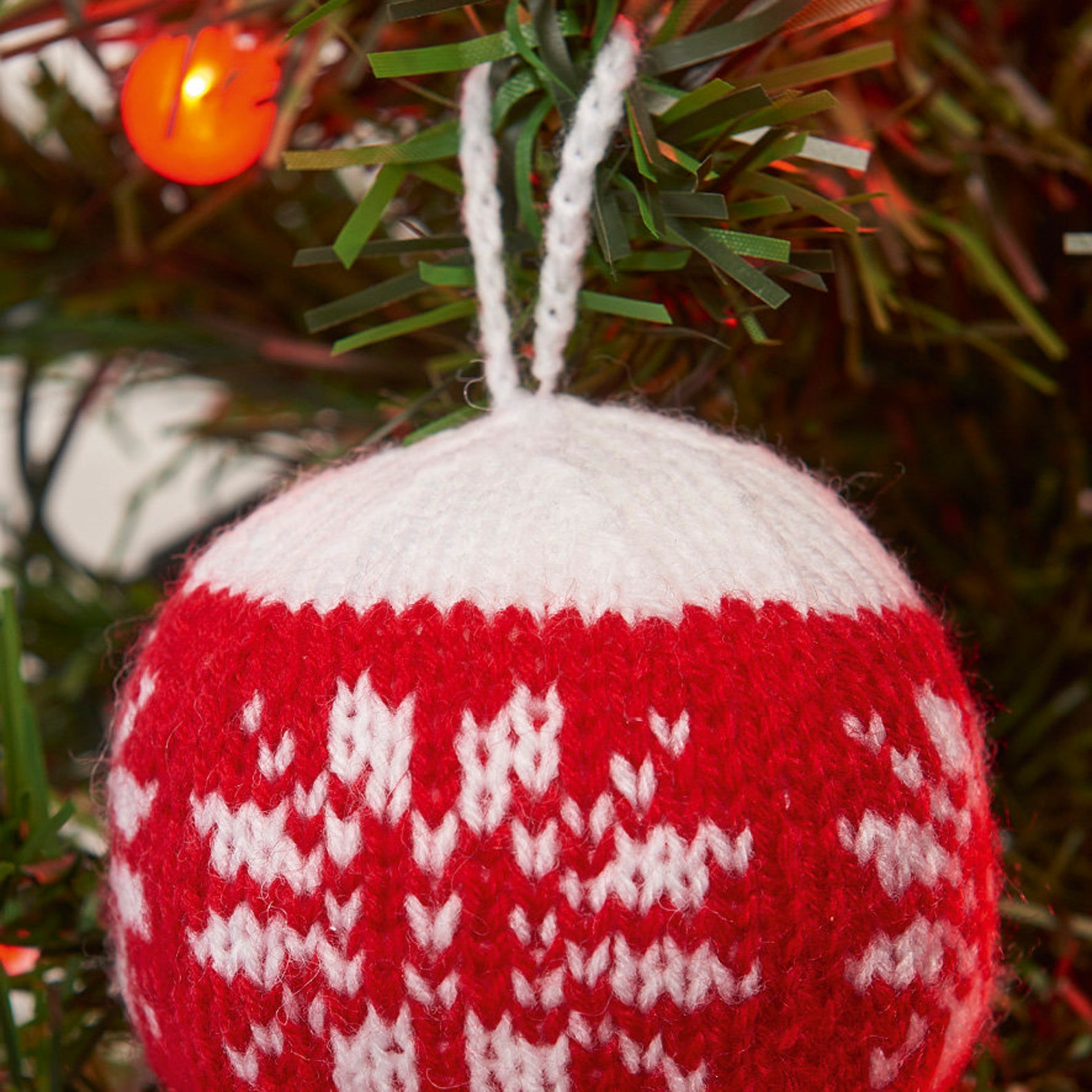 KNITTED Bauble Pattern PDF Download ONLY, Easy Christmas Knitting, Fair ...