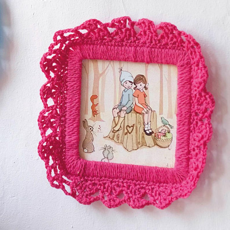 Crochet Photo Frame Pattern - 3 Patterns Set - Picture Frame - Etsy