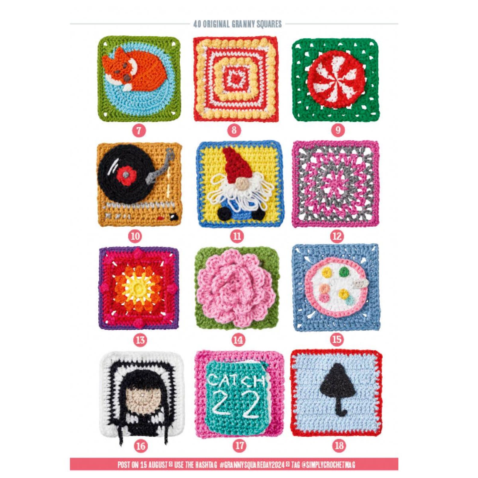 40 Granny Square Patterns - Issue 152 Simply Crochet Magazine ...