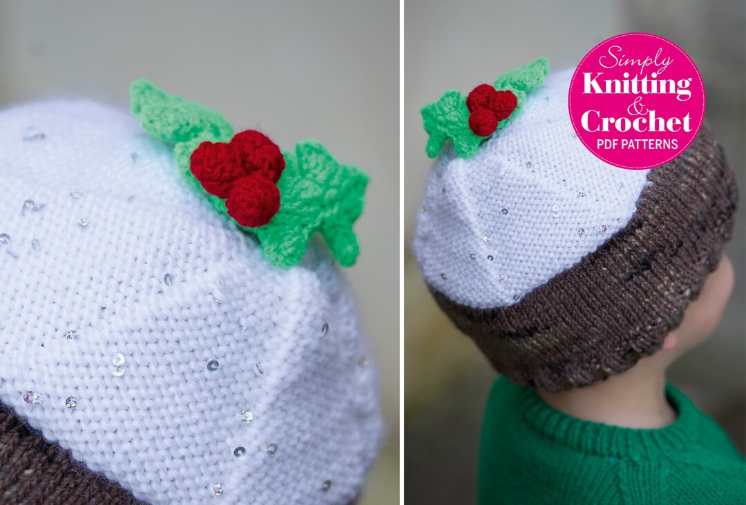 Knitted Christmas Pudding Hat Pattern - Knitting Pattern - PDF Download ...