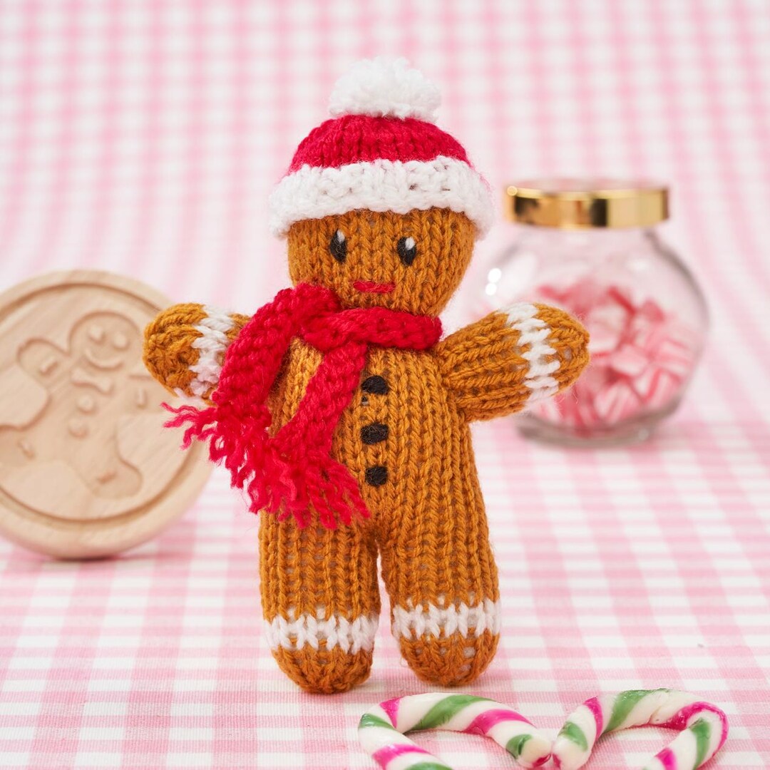 Gingerbread Man Tree Decoration - Christmas Knitting Pattern - PDF ...