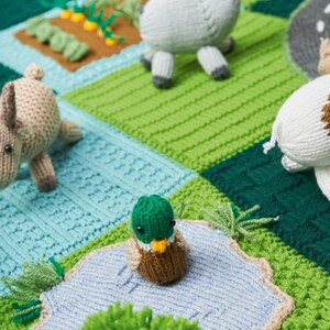 KNITTING Farmyard Blanket Pattern - PDF Download - KAL - Sheep, Pig ...