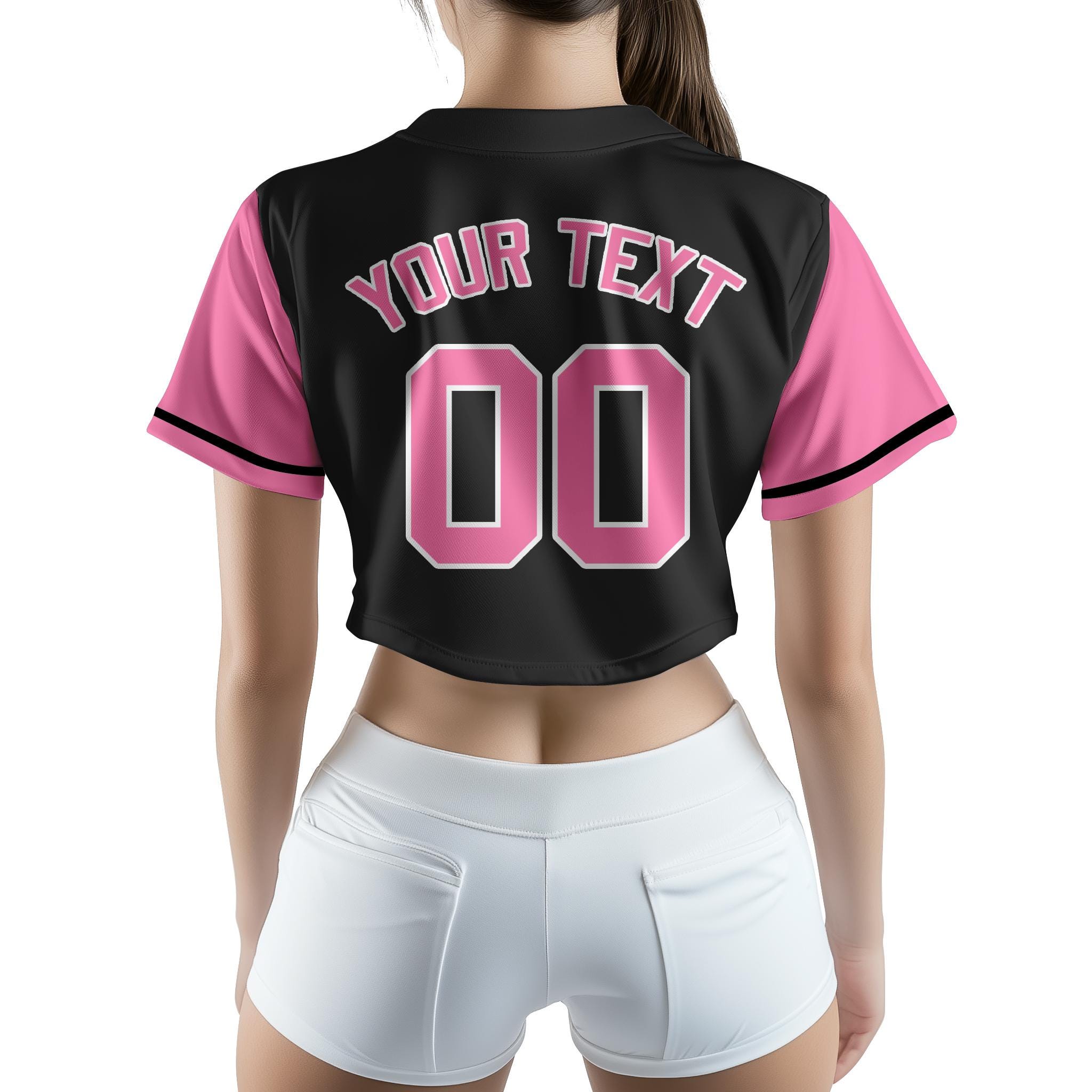 Custom Cheerleading Crop Top Women’s Jersey With Name Number Embroidery ...