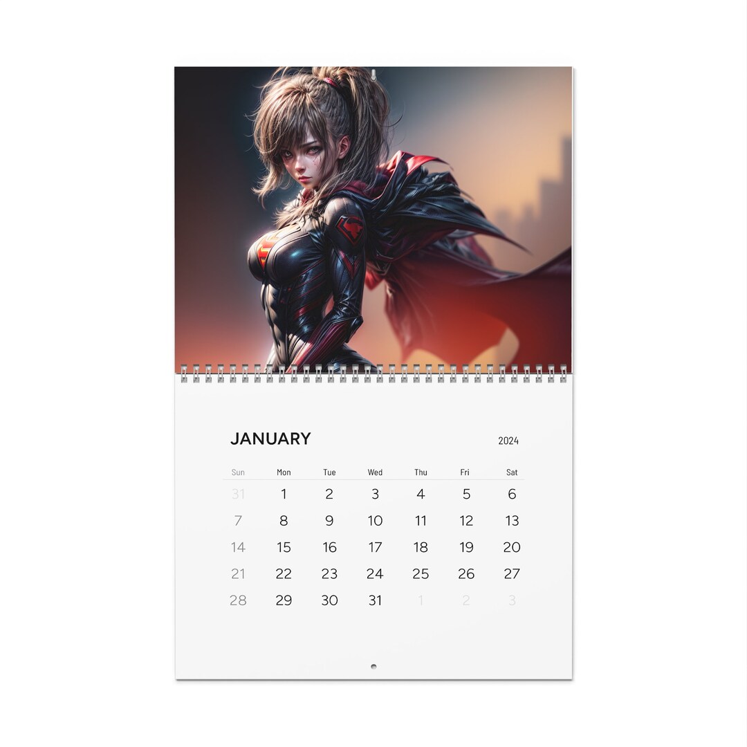 2024 Stunning Dark Anime Girl Wall Calendar - Etsy