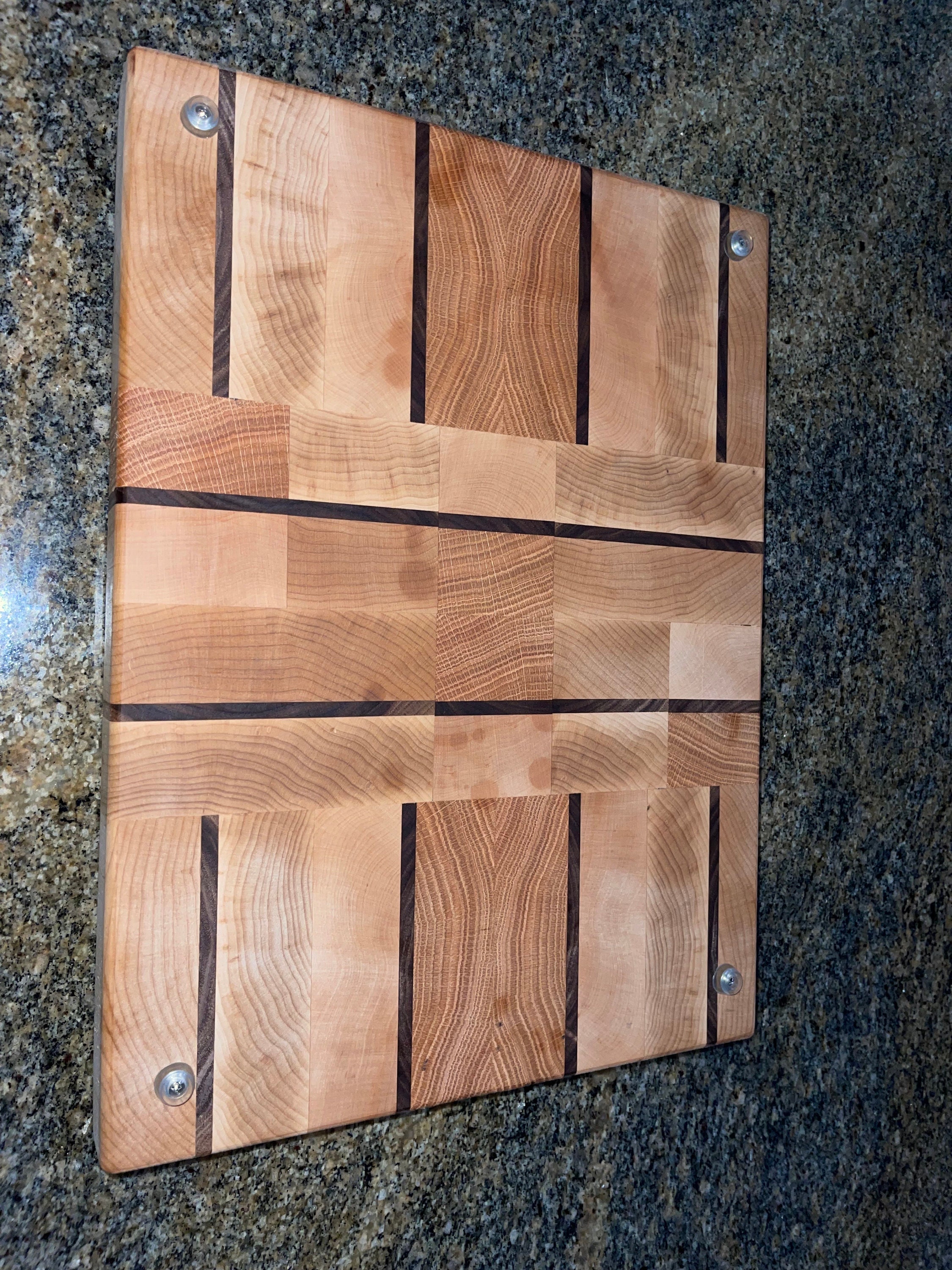 End Grain Cutting Board Butcher Block Oak, White Oak, Red Oak, Walnut ...