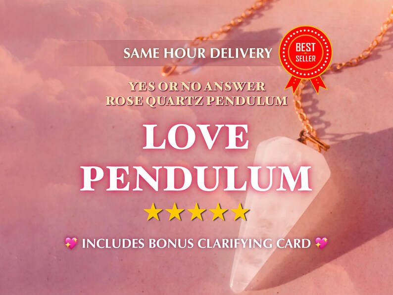 SAME HOUR Pendulum Love Reading With Bonus Clarifying Tarot Card - Yes ...