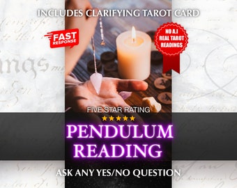 SAME HOUR Pendulum Love Reading With Bonus Clarifying Tarot Card Yes No Question Reading Psychic ...