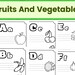 Printable Alphabet Coloring Pages, Fruits and Vegetables Coloring ...