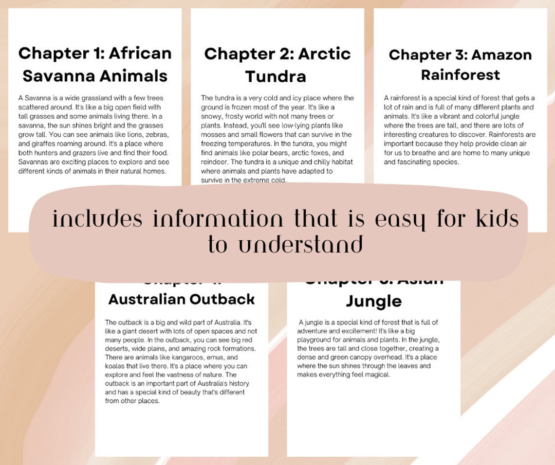 Printable Animal Coloring Pages for Children, Animals Around the World ...