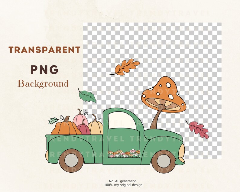Groovy Retro Autumn Clipart, Fall Clipart, Autumn Png, Thanksgiving Png ...