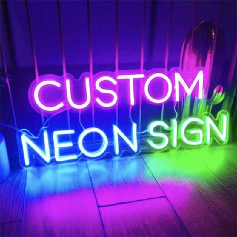 Custom Neon Sign Wedding Wall Décor Name Neon Lights Personalized Neon ...