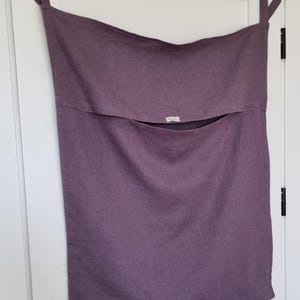 Large Linen Laundry Bag With Loops, Custom Colour Hanging Laundry ...