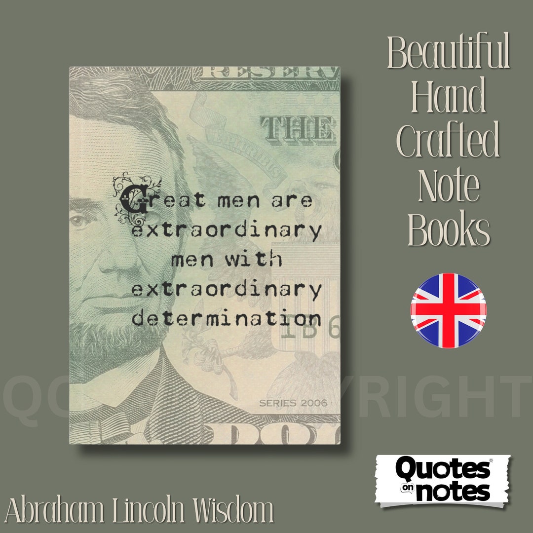 Abraham Lincoln Wisdom: Journal 1 UK Print Version - Etsy