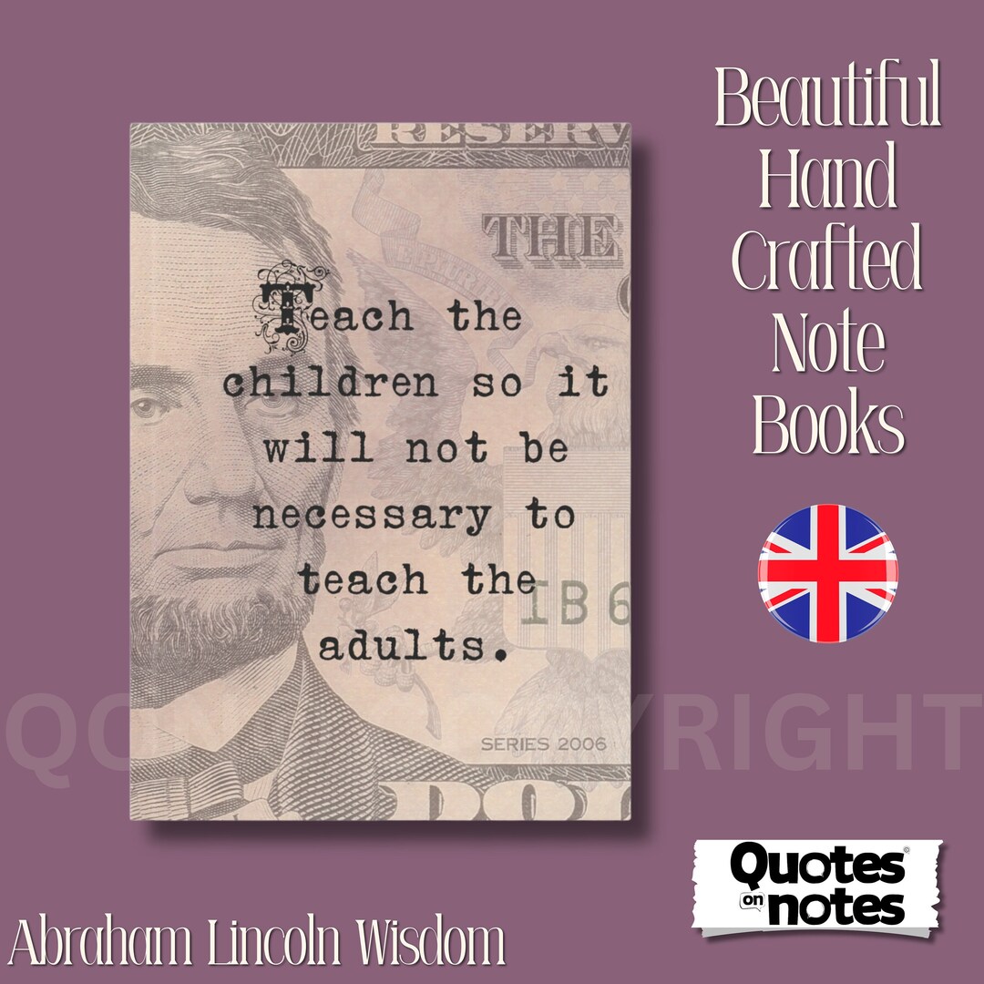 Abraham Lincoln Wisdom: Journal 4 UK Print Version - Etsy