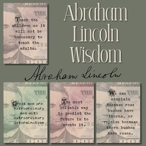Abraham Lincoln Wisdom: Journal 1 UK Print Version - Etsy