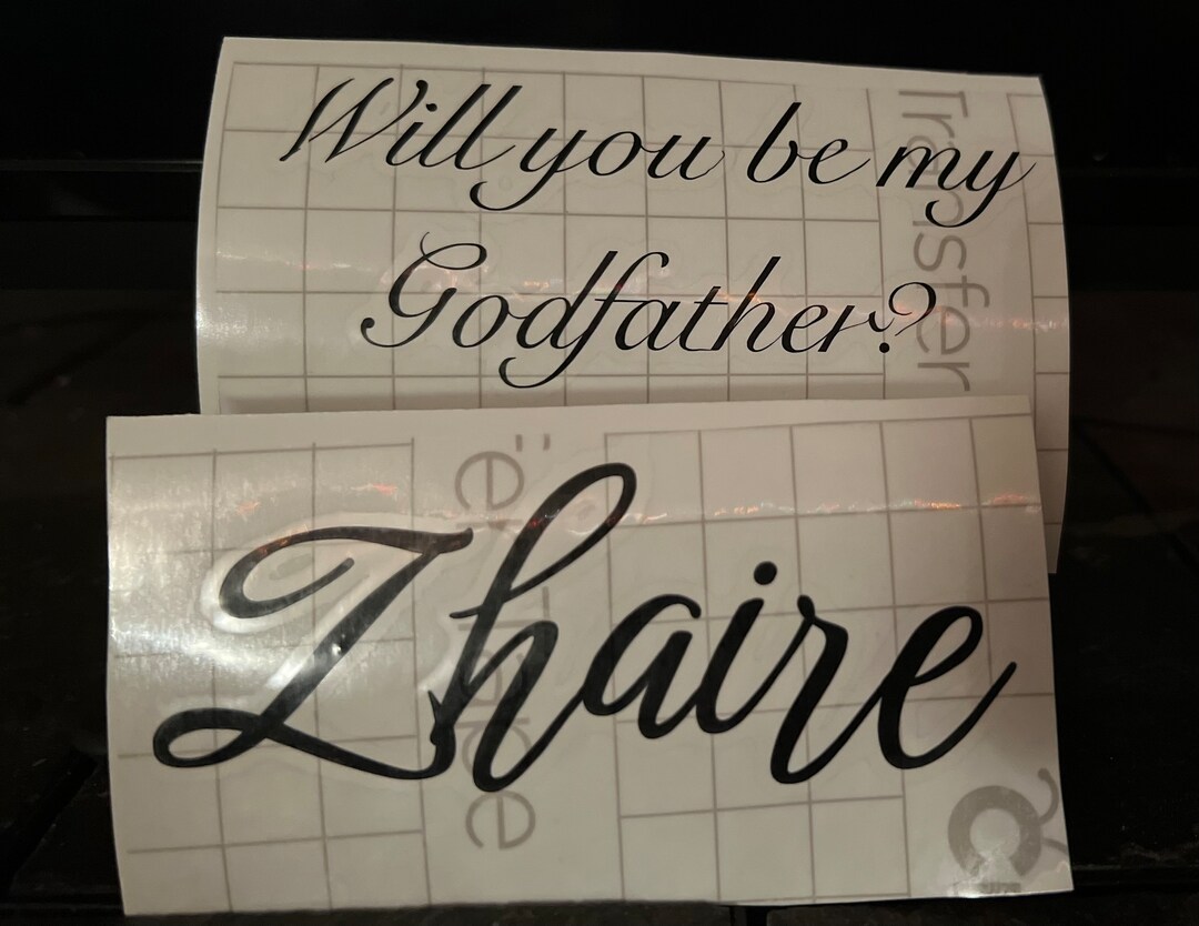 God Mother & God Father Decal Sticker Proposals - Etsy