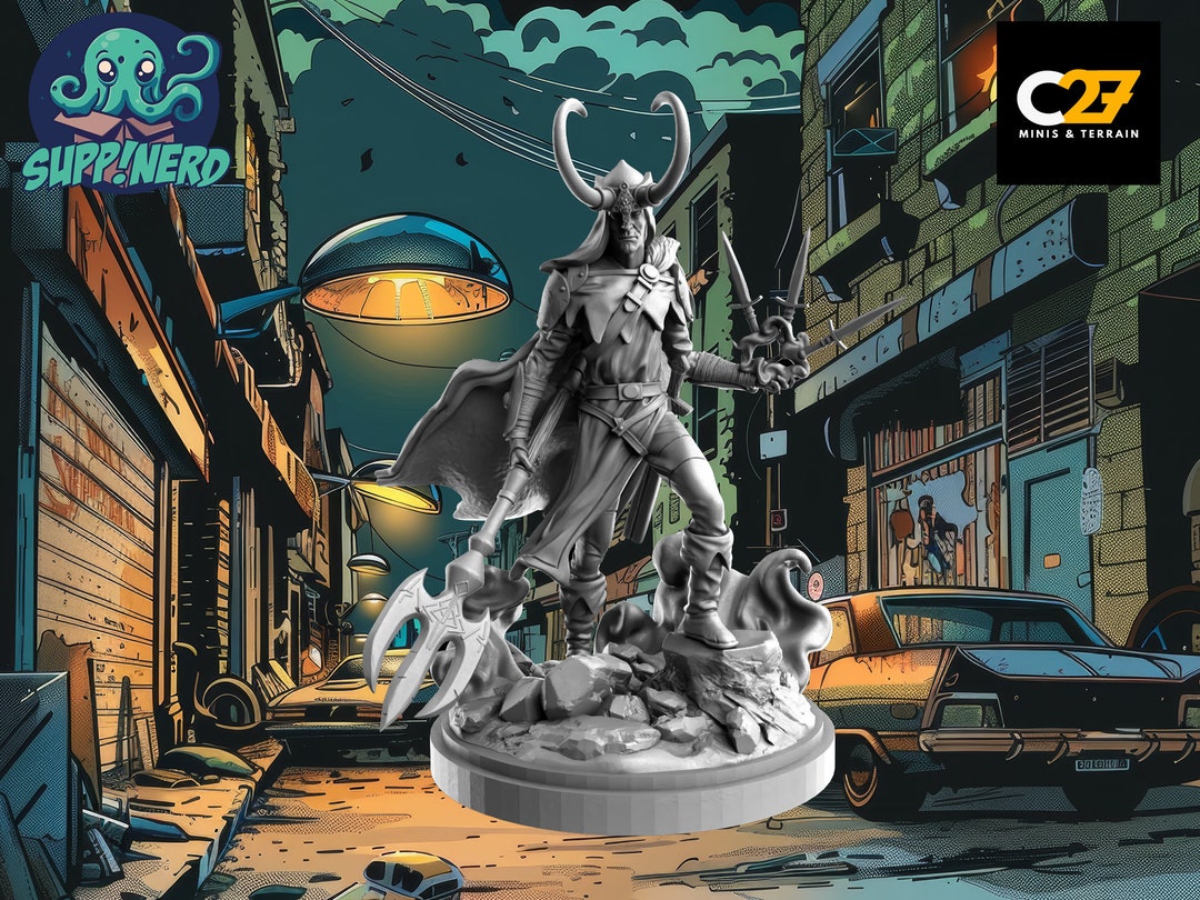 Loki Miniature 40mm Scale 35mm Base 3d Printed Miniature Designed by ...