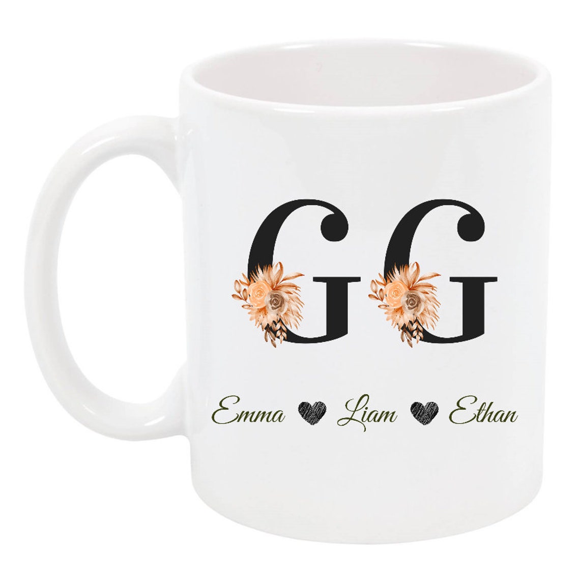 Gg Mug With Kids Names, Personalized Gg Mug, Custom Gg Gift, Gg ...