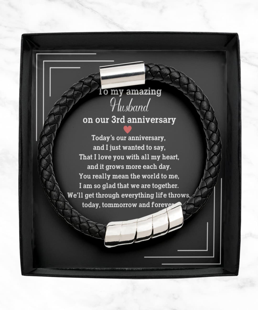 Anniversary Gift for Him 3 Years, 3 Year Anniversary Gift for Him, 3rd ...