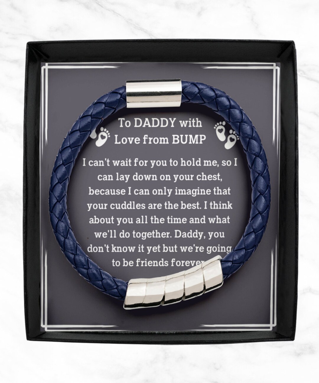 Daddy to Be Bracelet, Dad to Be Gift From Bump, First Fathers Day Gift ...