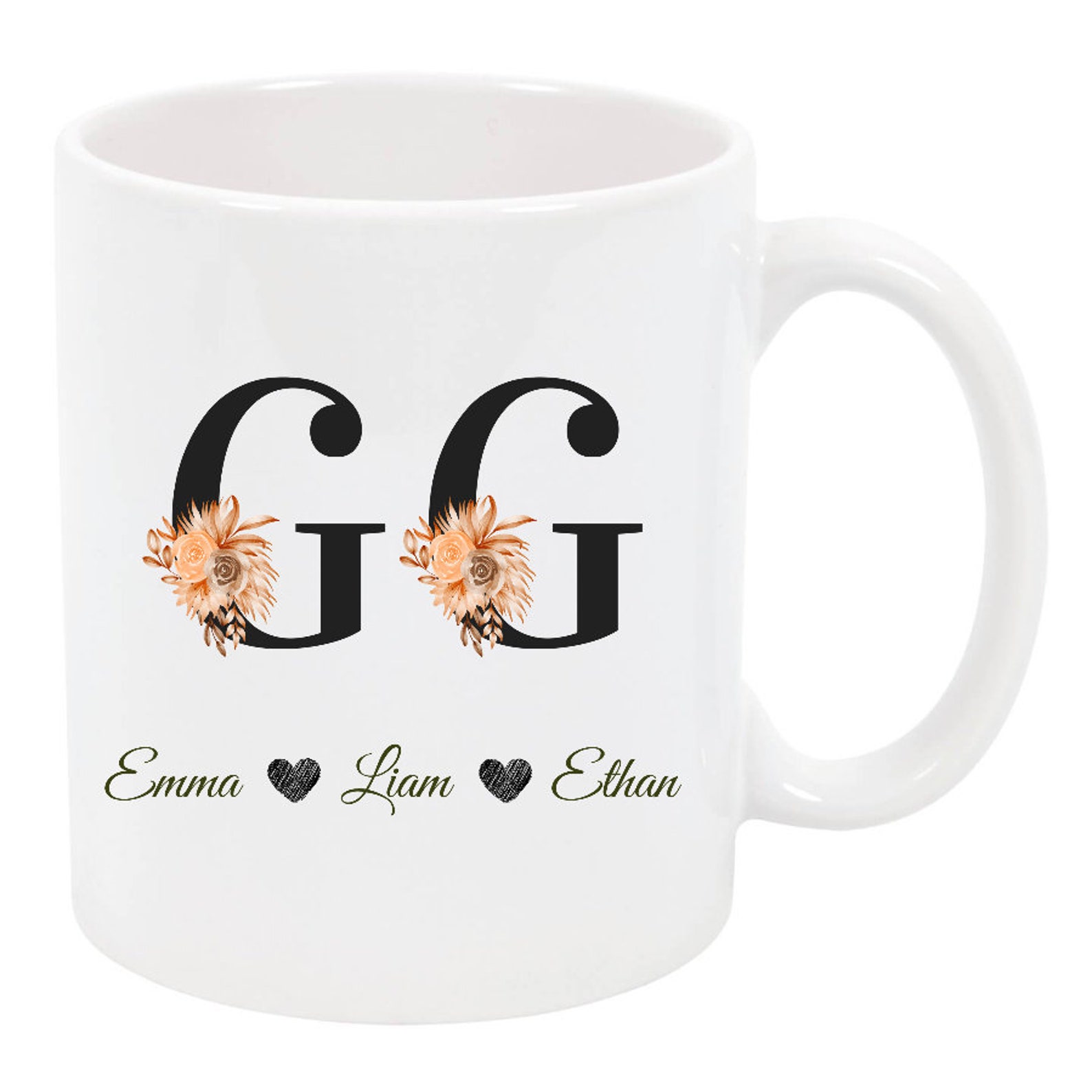 Gg Mug With Kids Names, Personalized Gg Mug, Custom Gg Gift, Gg ...