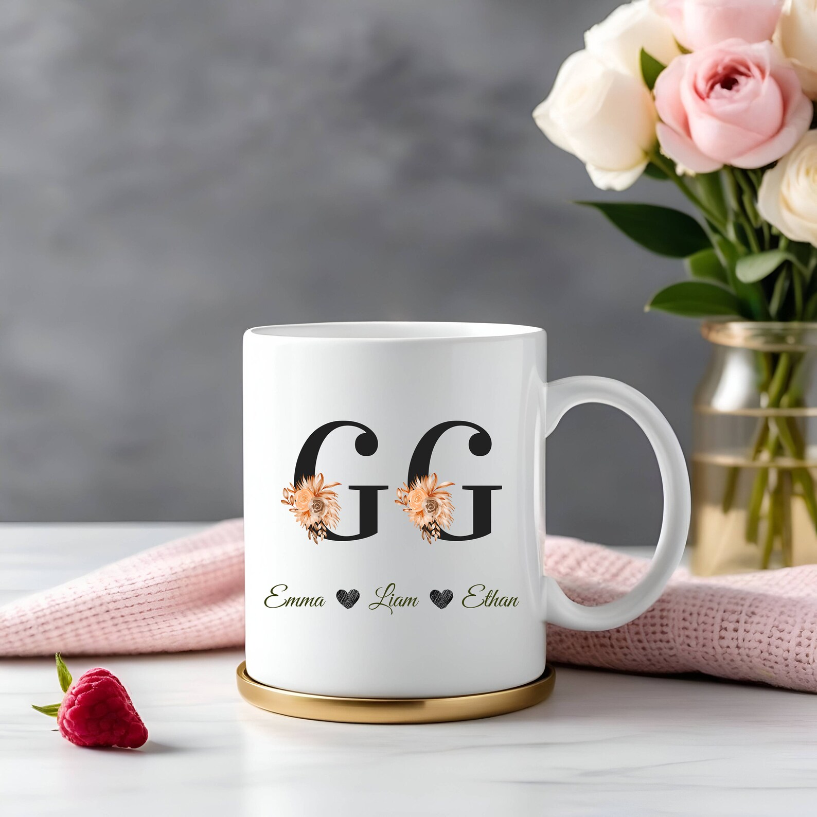 Gg Mug With Kids Names, Personalized Gg Mug, Custom Gg Gift, Gg ...