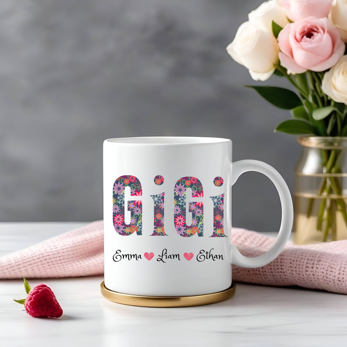 Gigi Mug With Kids Names, Personalized Gigi Mug, Gigi Gift, Gigi ...
