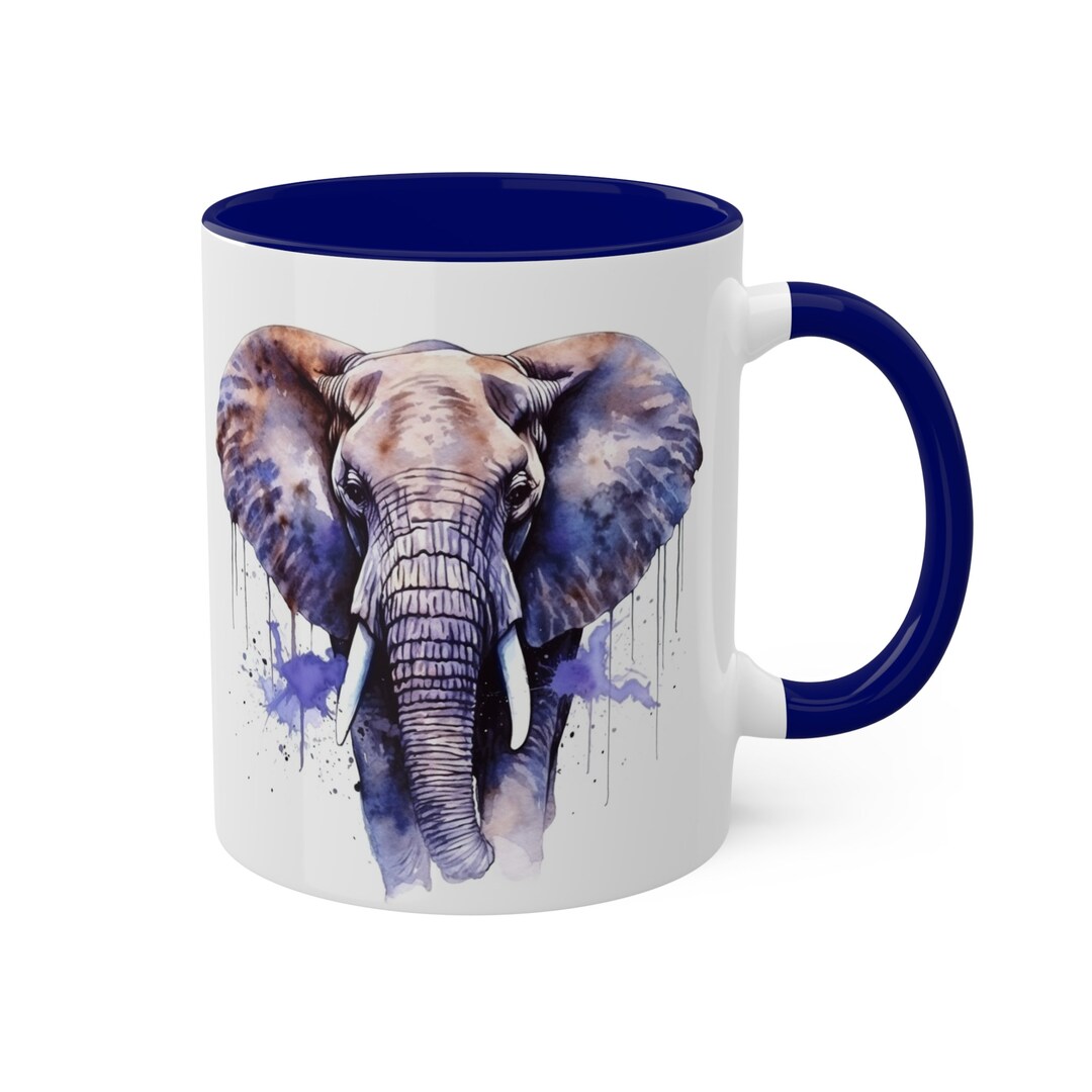 Beautiful Watercolor Elephant Ceramic Mug - Etsy