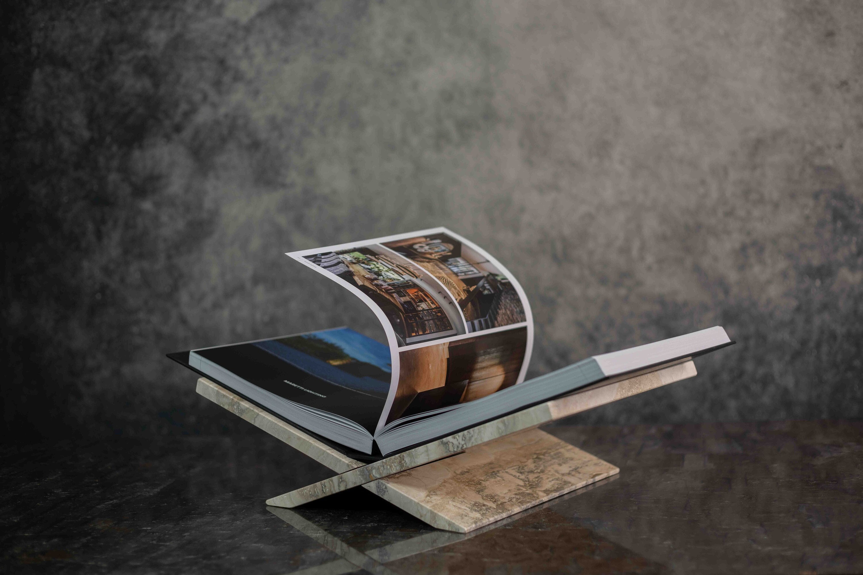 Open Book Stand Stone, Open Book Display, X Book Stand, Recipe Book ...