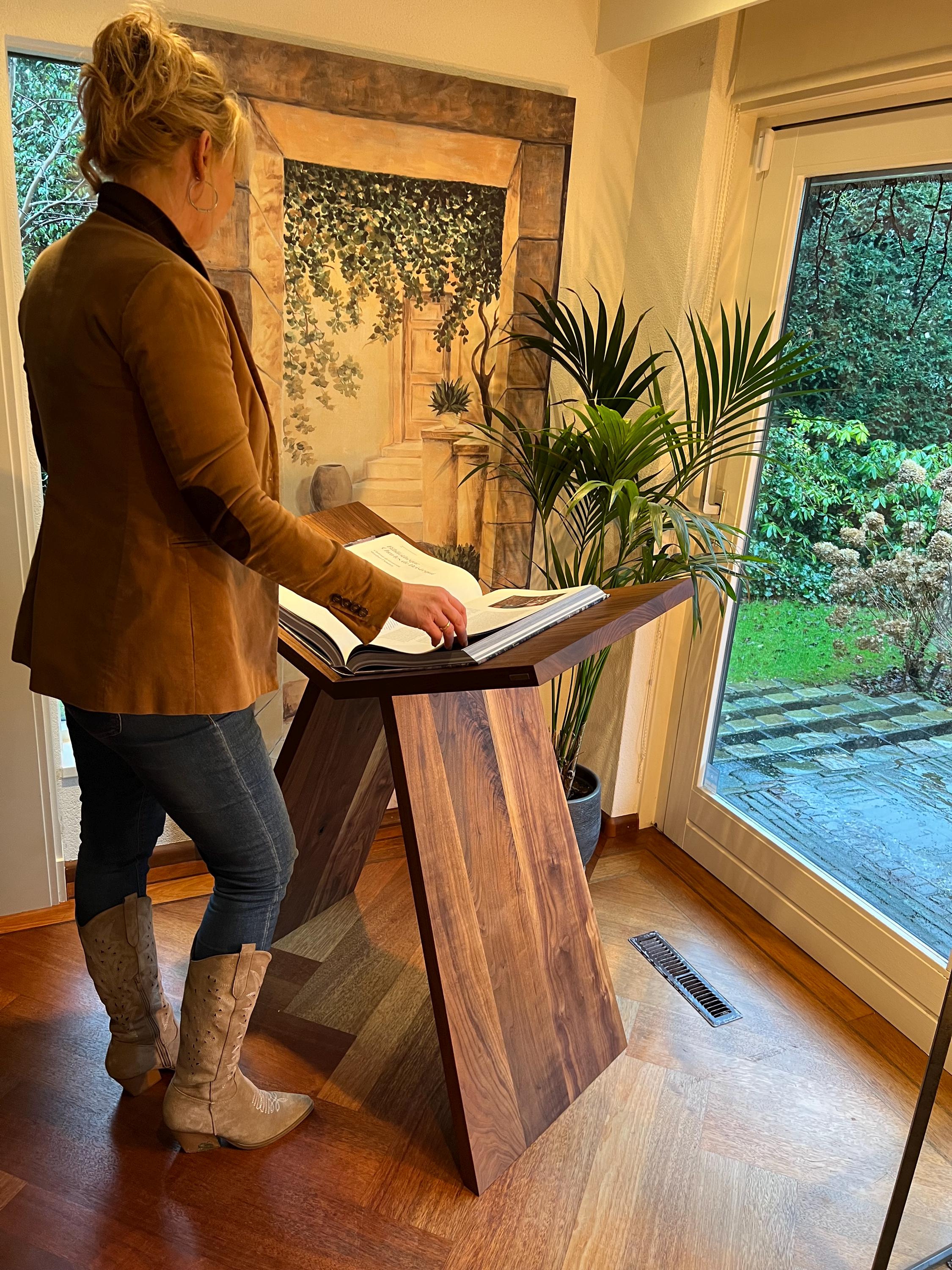 Large Book Stand, Book Table, Open Book Stand, Book Stand Wood, Open ...