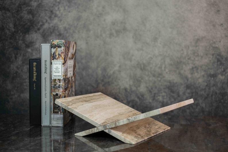 Open Book Stand Stone, Open Book Display, X Book Stand, Recipe Book ...