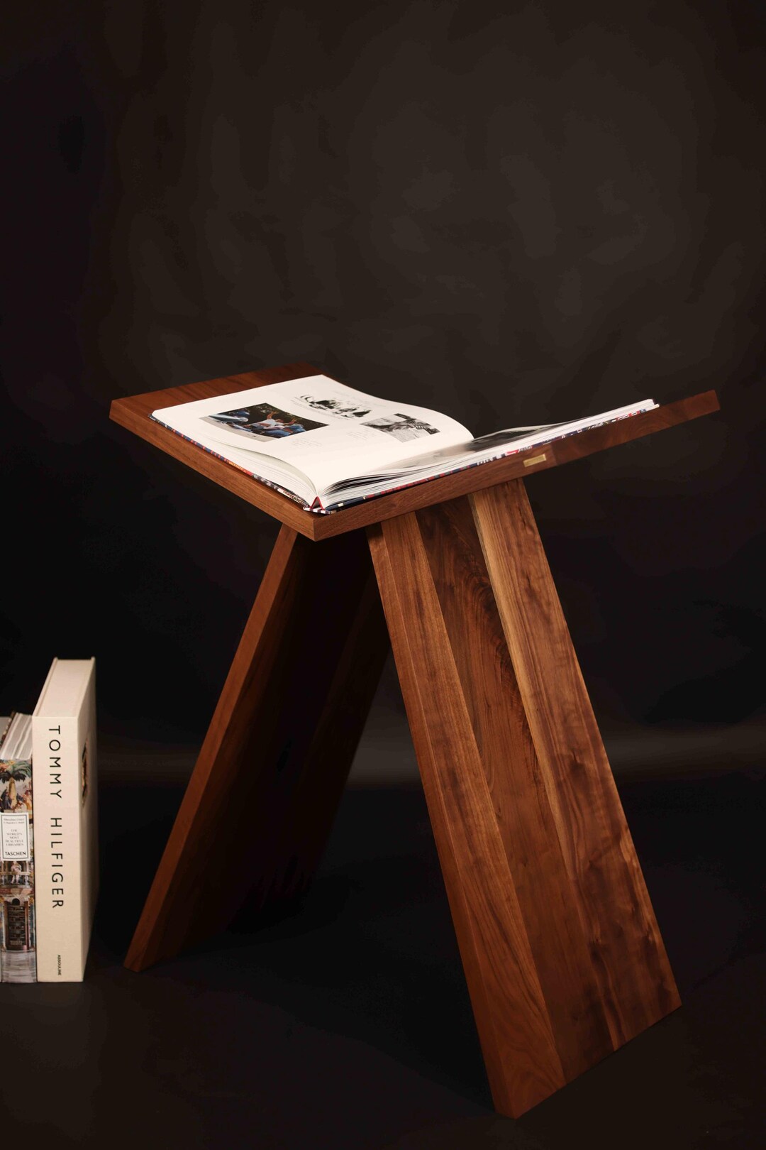 Large Book Stand, Book Table, Open Book Stand, Book Stand Wood, Open ...