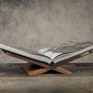Open Book Stand Wood, Open Book Display, X Book Stand, Recipe Book ...