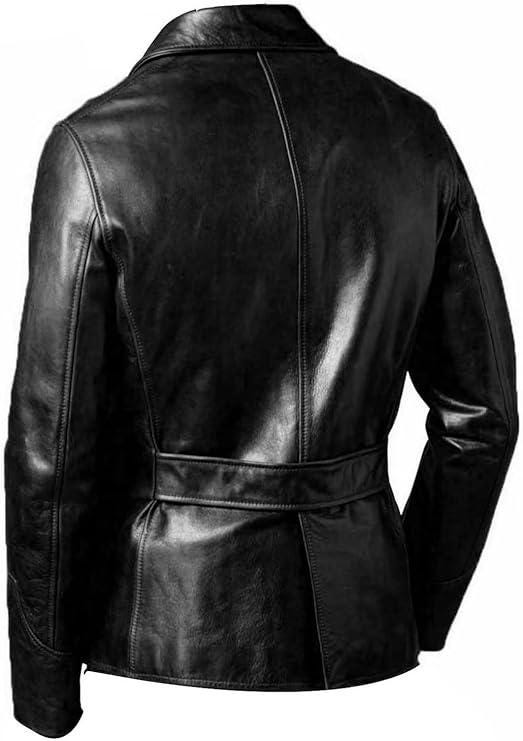 Men's Handmade Leather Jacket | Vintage Four Pockets Genuine Leather ...