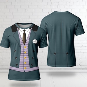 Haunted Mansion Men Butler 3D Shirt, Haunted Halloween Costume for ...