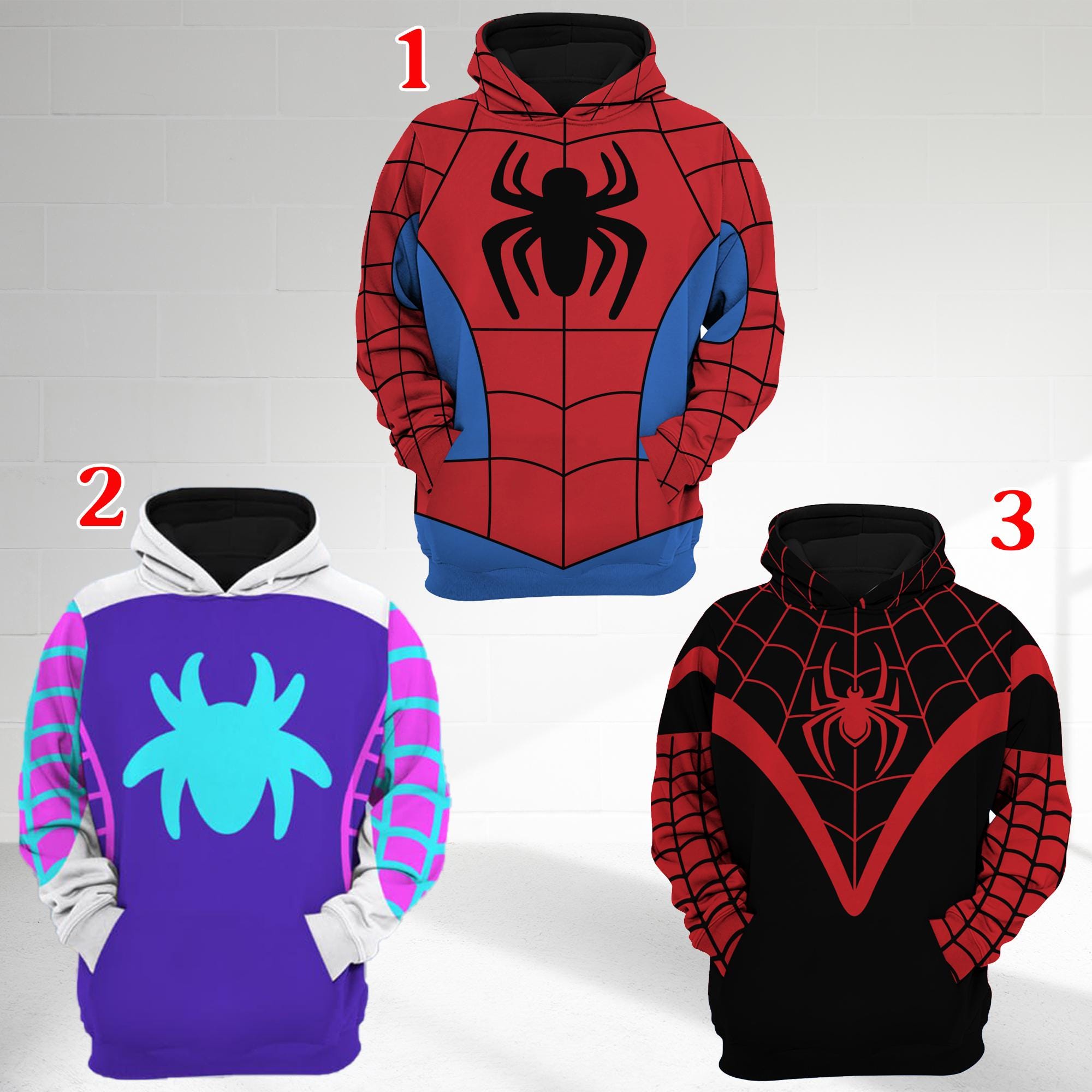 Spidey and Amazing Friends Halloween Costume 3D Hoodie Sweatpants, Gwen ...