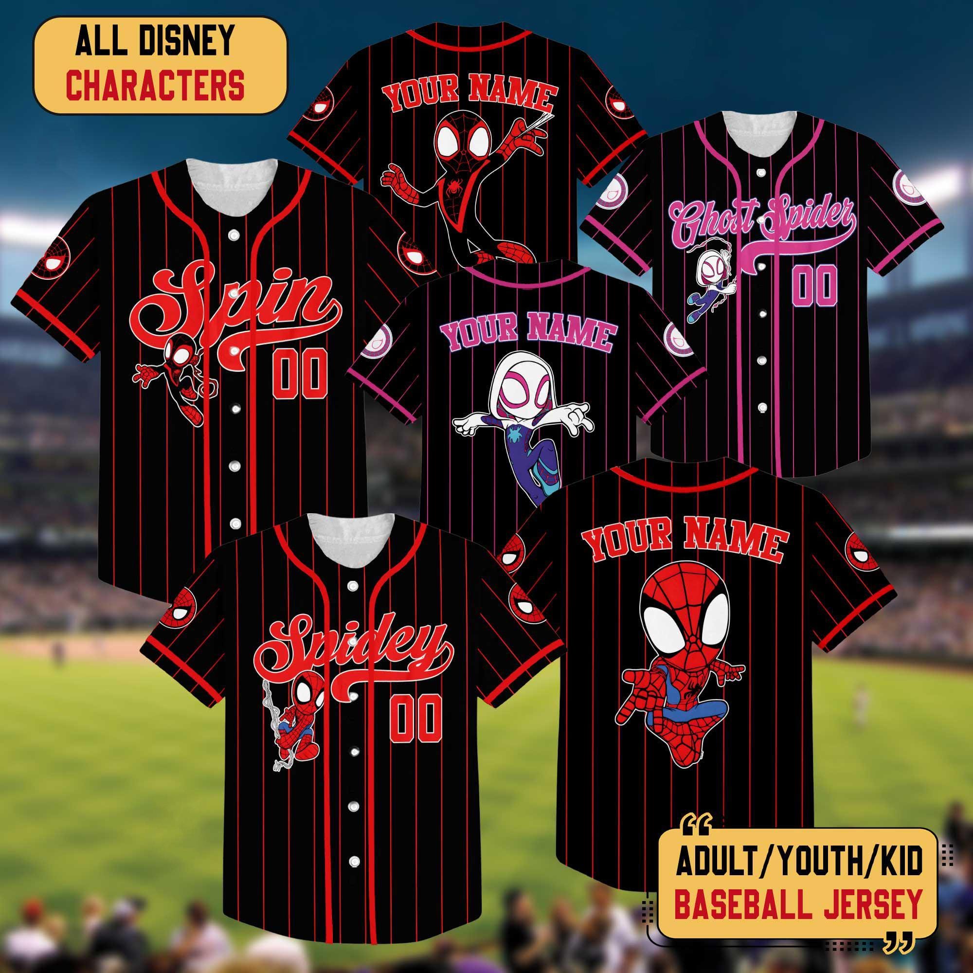Personalize Spidey and His Amazing Friends Baseball Jersey, Custom ...