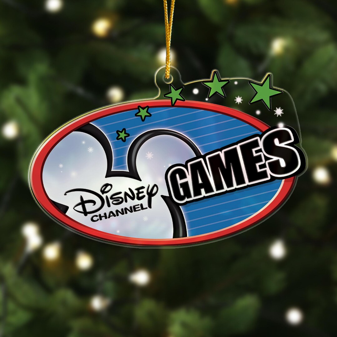 Disneyland Channel Games Logo Acrylic Ornament, Mickey Gaming Ornament ...